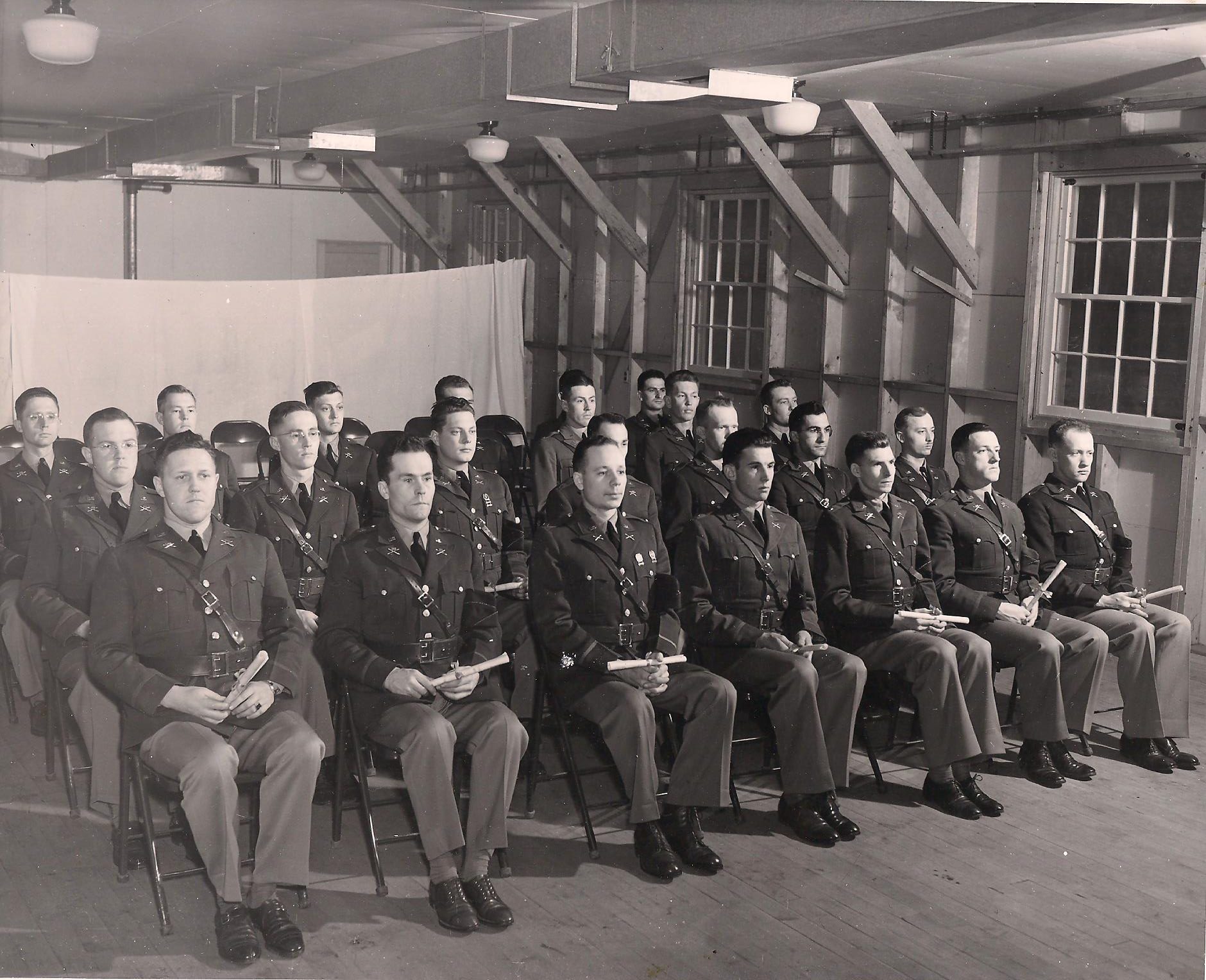 27- Officer Training Class, Fort Lewis, WA, 1942 - The Chamberlain Story